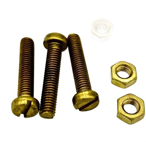 Śrubki Mosiężne Z Nakrętkami Śruby Nakrętki Podkładki Allegropl