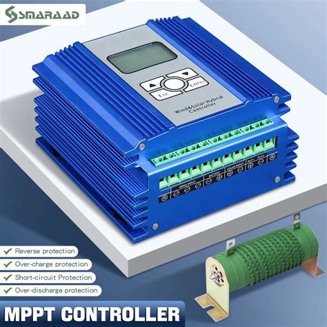 Smaraad 2000w 12v 24v Mppt Wind Solar Hybrid Boost Controller China Mppt Wind Solar Controller