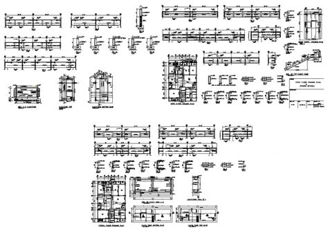 Housing Structure Plan And Different Constructive Units Detail Layout