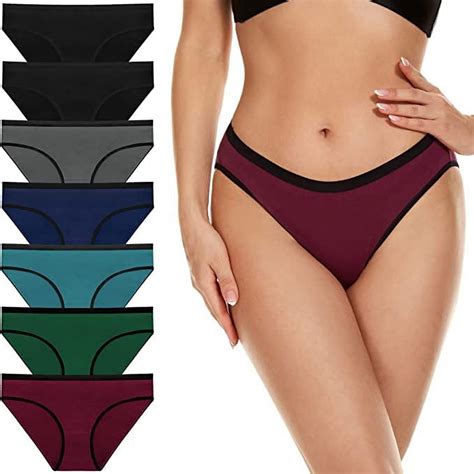 Womens Low Waisted Pantiesmoisture Wicking Cotton Briefstagless Free
