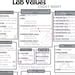 PDF INSTANT DOWNLOAD Nursing Lab Values Cheat Sheet Printable Lab Values Nurse Lab Values