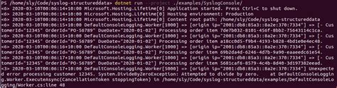 Syslog Structured Data For Microsoft Extensions Logging Software