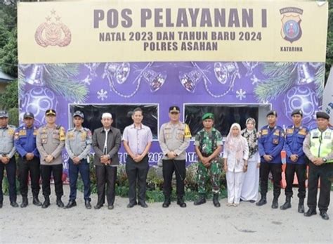 Jelang Nataru 2024 Kapolres Asahan Cek Posyan Gopos Id