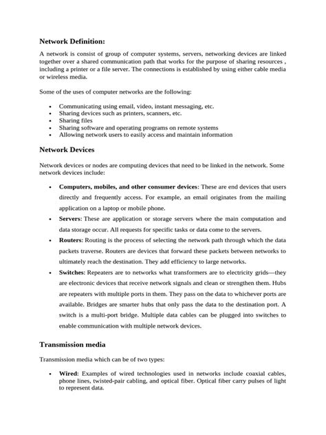 Itc Networking Lecture Pdf Computer Network Network Topology