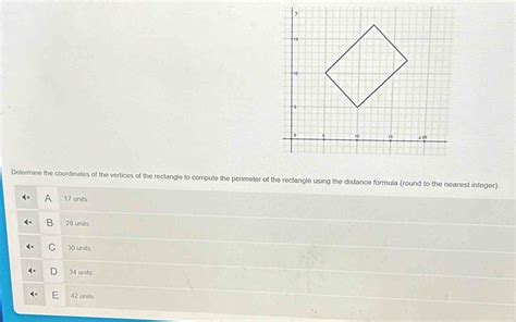 Solved Determine The Coordinates Of The Vertices Of The Rectangle To