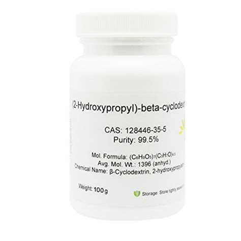 2 Hydroxypropyl Beta Cyclodextrin 99 5 Pure 100 G Albochemicals Lab And Science Supplies
