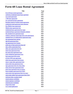 Fillable Online Pvqi Form 68 Lease Rental Agreement Form 68 Lease