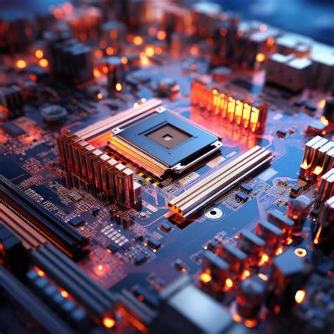 Placa Base Y Cpu Foto Premium
