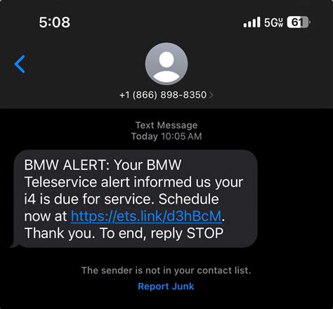Beware Bmw Text Scams Bmw I4 Forum