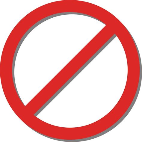 Red Prohibition Sign Vector 17669204 Vector Art At Vecteezy