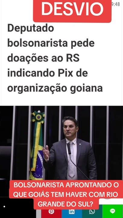 Bolsonaristas Pedem Pix Para O Rio Grande Do Sul Mais Deviam Para Goiânia Youtube