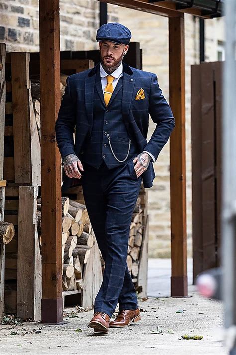 Cavani Connall Navy Blue Suit Cavani Suit Tweed Suit Fallen Hero