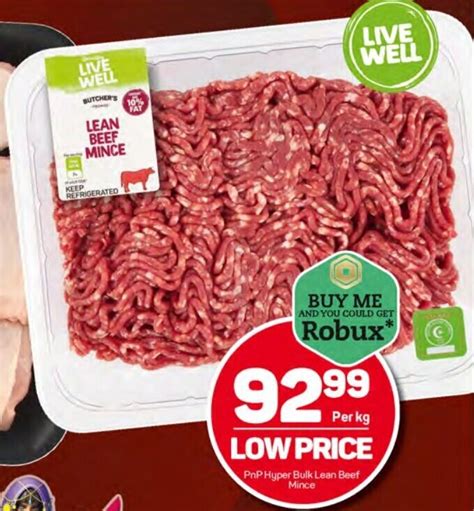 Pnp Hyper Bulk Lean Beef Mince Offer At Pick N Pay