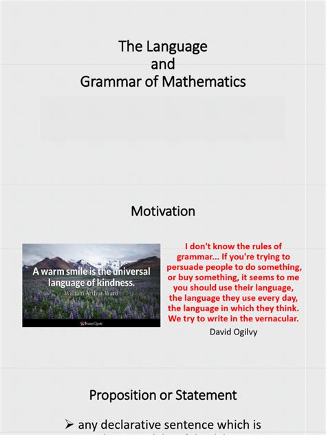 Characteristics Of Mathematical Language Precise Concise Powerful Pdf