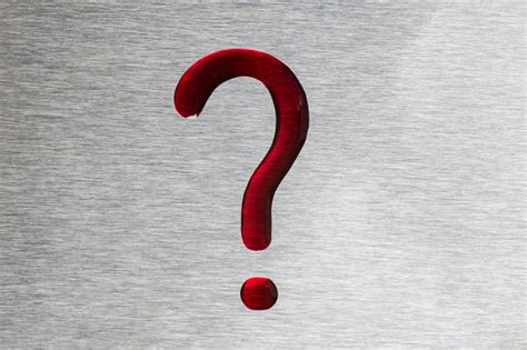 빨간색은 물음표의 형태로 삭제합니다 표면 금속 이다입니다 물음표에 대한 스톡 사진 및 기타 이미지 물음표 피 0명