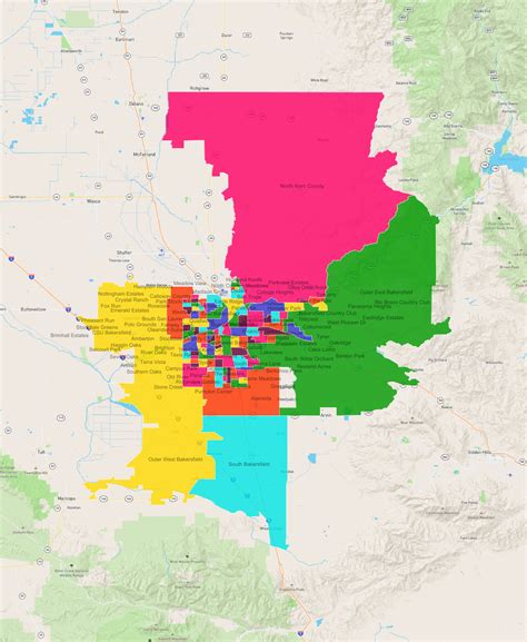 Neighbourhoods In Bakersfield