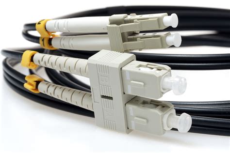 3m LC To SC 10GB OM3 Duplex Multimode Fiber Optic Cable In Black