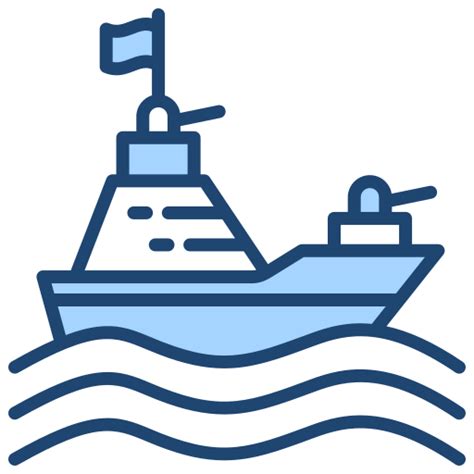 Gunboat Generic Color Lineal Color Icon