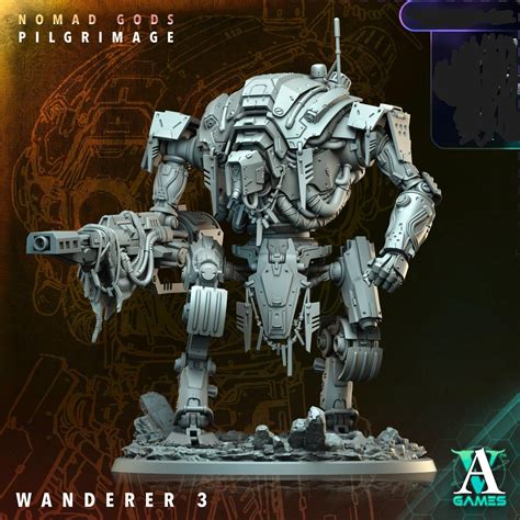 3d Printed Archimandrite Wanderer Giant Robot Walker By Archvillain G