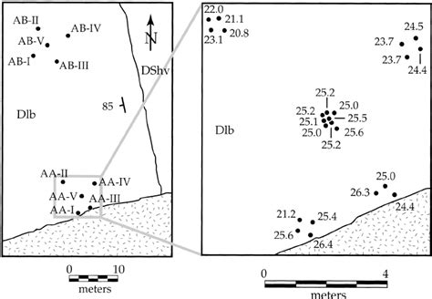 Detailed Map View Of The Grided Sampling Site Located Nearest The