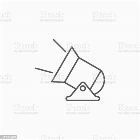 스포트라이트 아이콘 라이트 벡터 기호 감시에 대한 스톡 벡터 아트 및 기타 이미지 감시 전등 0명 Istock