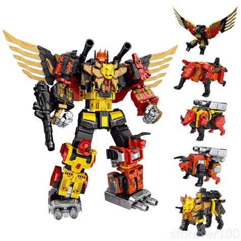 Transformers Wei Jiang Model Wizard Feral Rex Predacons Predaking Dinosaur Tiger Lion Combiner