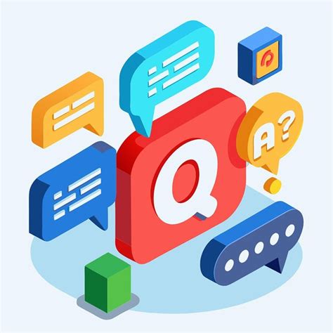 D Qa Speech Bubble With Question And Exclamation Mark Icon Talk