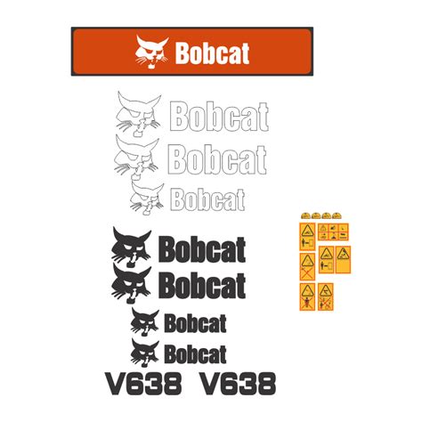 Bobcat V638 Telehandler Decals Online
