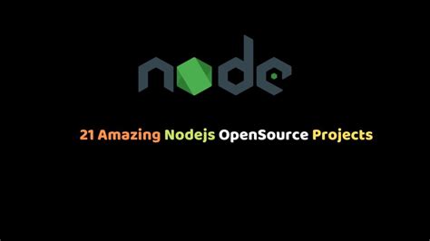 21 amazing nodejs opensource projects dunebook r node