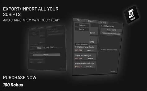 Script Manager Pro Save And Share Your Scripts Community Resources Developer Forum Roblox