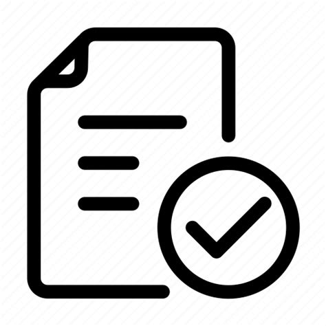 File Document Check Checkmark Icon Download On Iconfinder