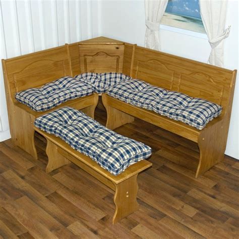 Greendale Home Fashions 4 Piece Cotton Nook Cushion Set Applegate Plaid