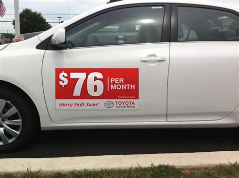 Removable Advertisements Magnetic Car Sign Magnets By Hsmag