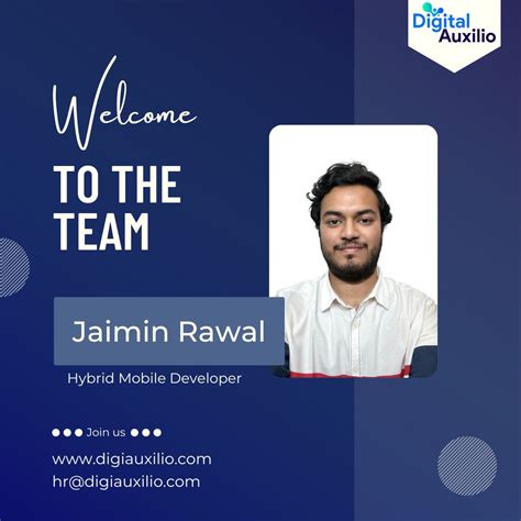 digital auxilio technologies on linkedin welcome jaimin raval
