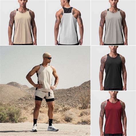 Custom Mens Premium Cotton Sports Tank Top Sleeveless Running Shirts