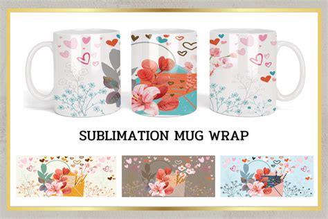 Valentine Coffee Mug Sublimation Wrap Graphic By Jaiprakana · Creative