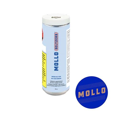 Mango Seltzer 1 X 355ml Mollo La Canapa