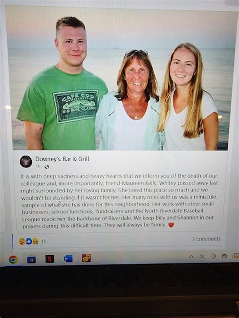 Maureen Carey Kelly A K A “whitey” August 1 1964 January 18 2023