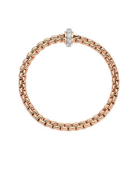 ホワイトダイヤモンド付きflexitブレスレット 72910bx Bb Fope