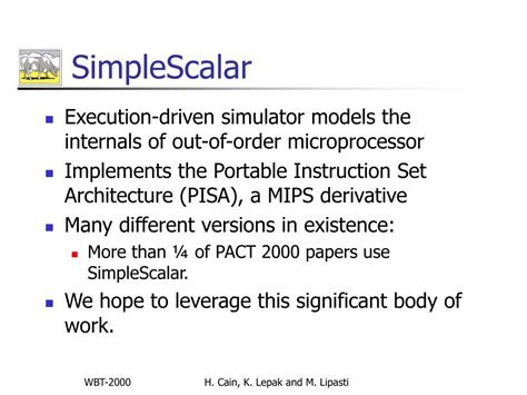 Ppt A Dynamic Binary Translation Approach To Architectural Simulation