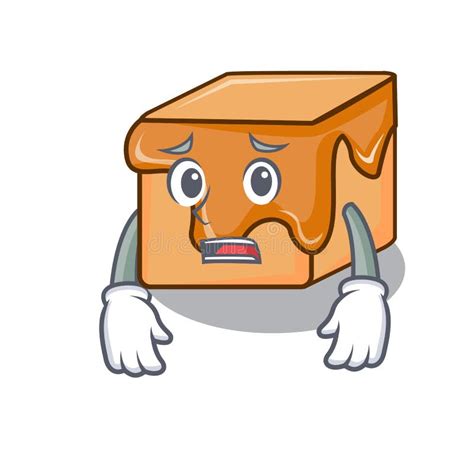 Desenhos Animados Receosos Da Mascote Dos Doces Do Caramelo Ilustração