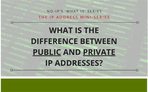 The Difference Between Public Private Ip Addresses