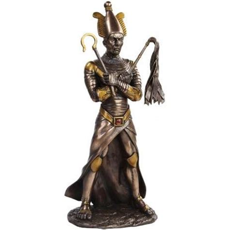 Osiris Egyptian God Of The Underworld 11 Inch Statue In Bronze Finish