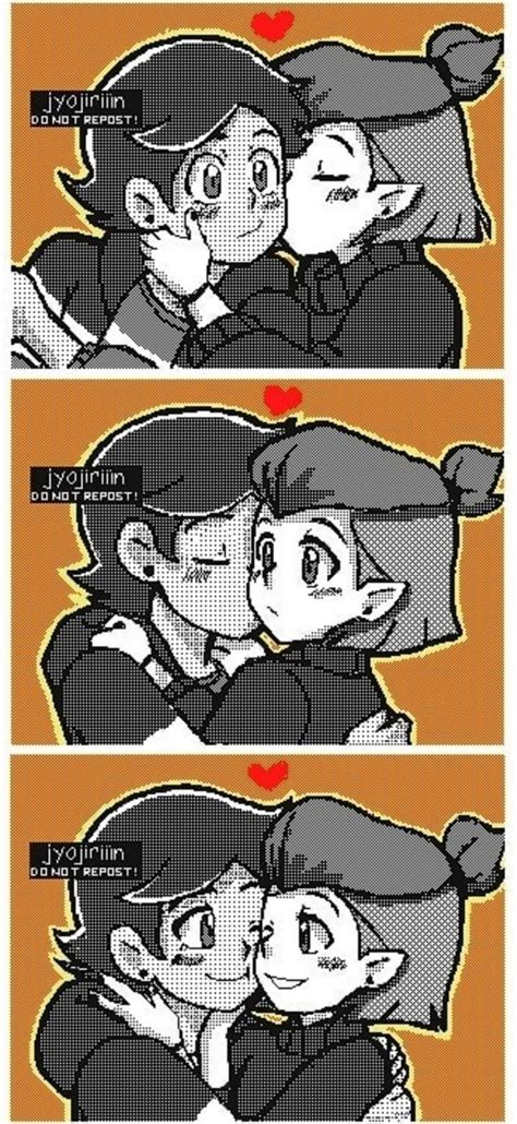 Luz X Amity Kiss On The Cheek 💕 En 2024 Dibujos Bonitos Bocetos