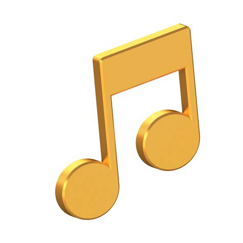 Icono De Nota Musical D Aislado Con Fondo Transparente Textura Dorada The Best Porn Website
