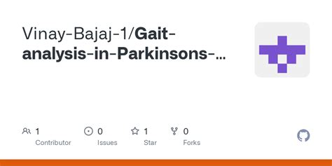 Github Vinay Bajaj 1 Gait Analysis In Parkinsons Disease