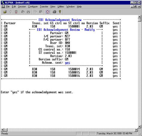 Edi Acknowledgment Review