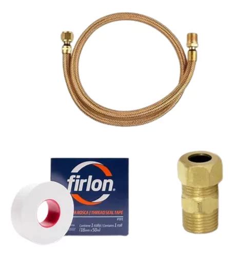Kit Mangueiras Cobre 80cm Instalação Cooktop Ou Fogão Gás Gn
