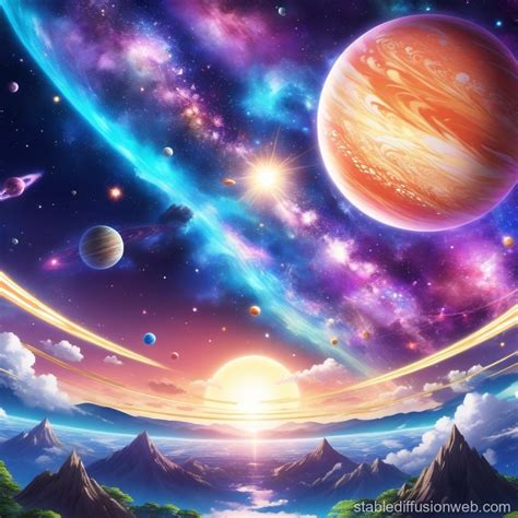 Exploring The Universe Stable Diffusion Online