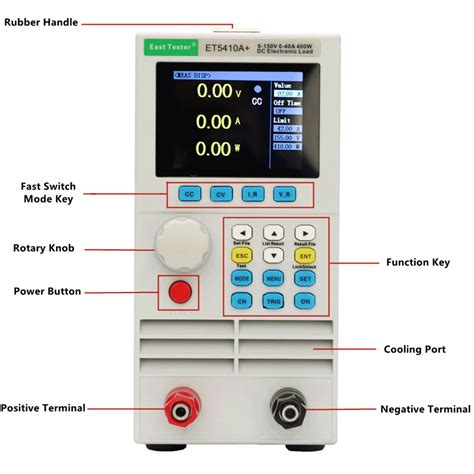 East Tester Et5410a Programmable Electronic Load 400w